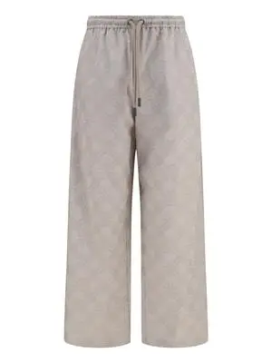 Off-White Arrow All-over Monogram Pants - Cream