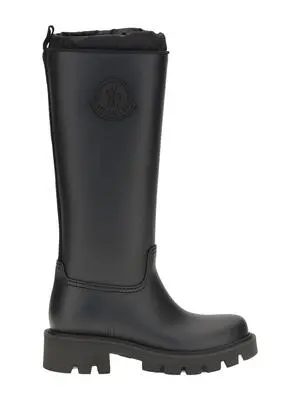 Moncler Waterproof Knee-high Boots - Black