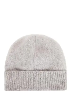 Miu Miu Mohair And Silk Blend Beanie - Grigio
