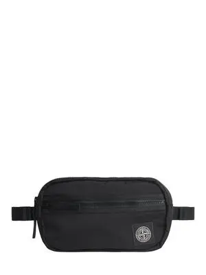 Stone Island Logo Patch Belt Bag - Black