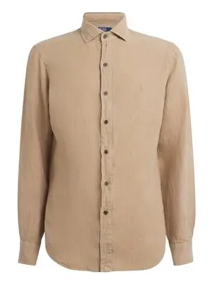 Polo Ralph Lauren Linen Polo Pony Shirt - Beige