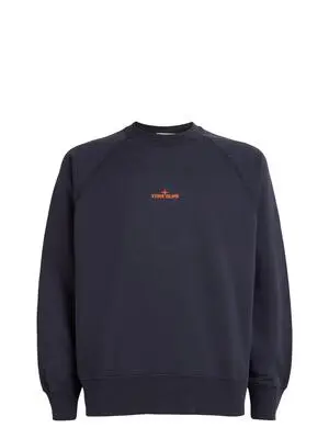 Stone Island Oversized Desert Print Sweatshirt - Navy
