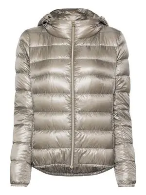 Herno Herno Giada Hooded Quilted Down Jacket Nude