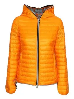 Duvetica Quilted Hooded Down Jacket - Orange