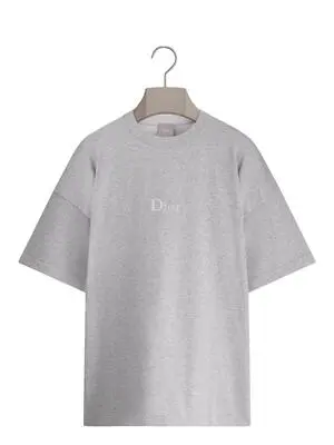 Dior T-shirt With Embroidery, Oversized Fit - Gray