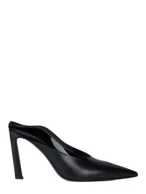 Givenchy Spiky Heeled Mules In Leather - Black