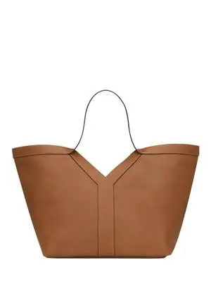 Saint Laurent Saint Laurent Y Tote In Leather Brown