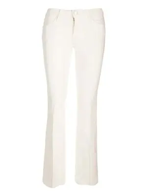 FRAME Frame Horn Leg Jeans White