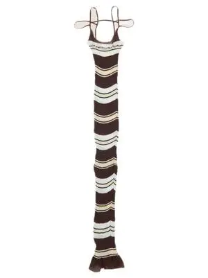 Jacquemus Sognu Striped Maxi Dress - Black