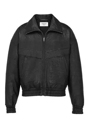 Saint Laurent Long-sleeve Leather Jacket - Black
