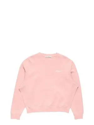 Acne Studios Fleece Sweatshirt With Logo - Pink