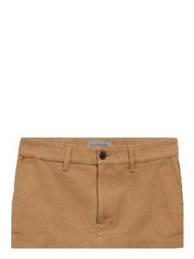 Balenciaga Mini Cotton Skirt - Beige