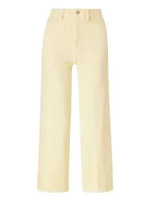 FRAME Tailored Trousers With Belt Loops - Yellow