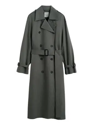 TOTEME Totême Belted Double-Breasted Trench Coat No