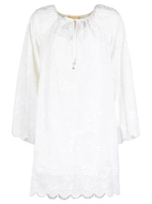 MICHAEL KORS Michael Kors Floral Embroidered Voile Dress