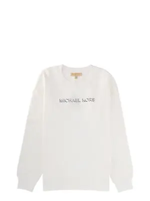 Michael Kors Logo Embossed Sweatshirt - White