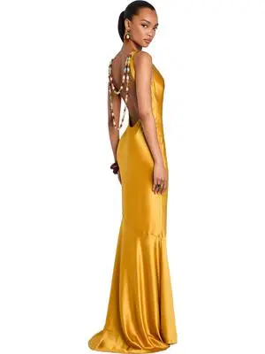 Retrofete Keryn Embellished Gown - Dijon
