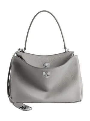 Balenciaga Rodeo Handbag Grained Calfskin - Grey