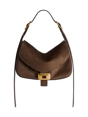 Balenciaga Clicca Shoulder Bag Medium - Brown