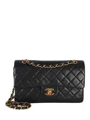 CHANEL Chanel Vintage 24k Quilted Lambskin Small Classic Double Flap Bag