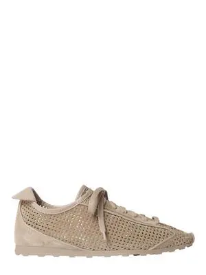 Jacquemus Les Tennis Perforated Lace-up Sneakers - Grey