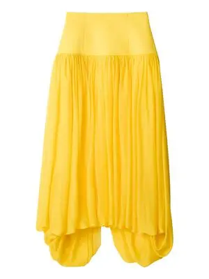 Jacquemus Alta Bubble Hem Midi Skirt - Yellow