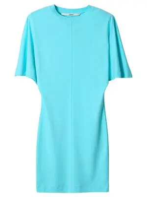 Jacquemus Miami Half-sleeve Mini Dress - Turquoise