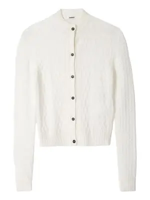 Jacquemus Treccia Knit Wool-blend Cardigan - Off-white