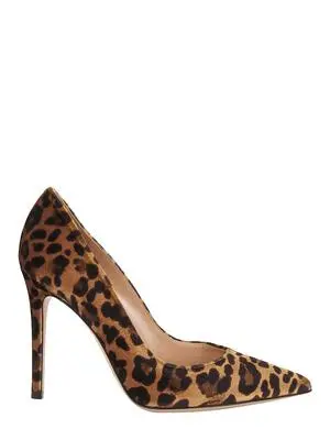 GIANVITO ROSSI Velvet Pumps - Leopard Print
