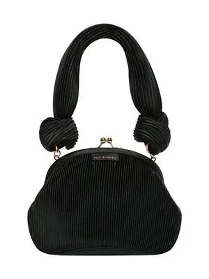 Lulu Guinness Satin Plissé Lois Bag - Black