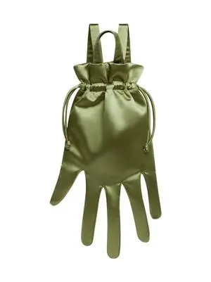 Lulu Guinness Lulu Guinness Satin Hand Backpack Green