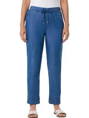 Coolibar Chambraylite™ Tapered Weekend Pants - Light Indigo Chambray