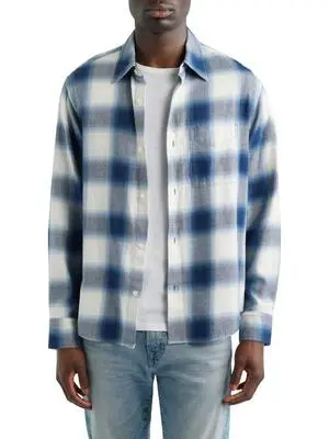 Madewell Teamkit Flannel Button-up Work Shirt - Fade Plaid
