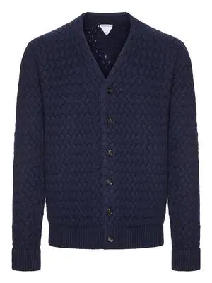 Bottega Veneta Cable-knit Wool Cardigan - Multicolor