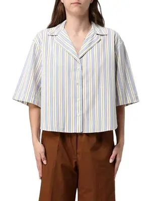 FORTE_FORTE Striped Shirt - Gnawed Blue