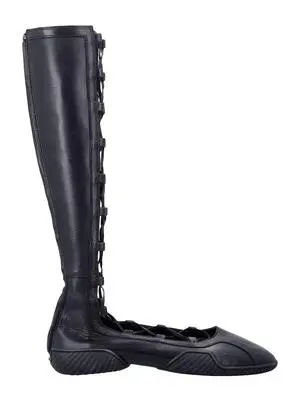 MIISTA Flat Boots - Black