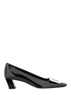 ROGER VIVIER Belle Vivier Patent Leather Pumps - Black