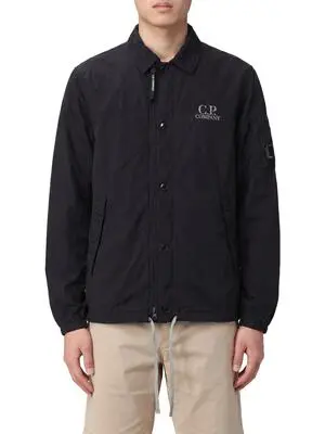 C.P. COMPANY Polyamide Shirt Jacket With Classic Collar And Drawstring Hem - Black