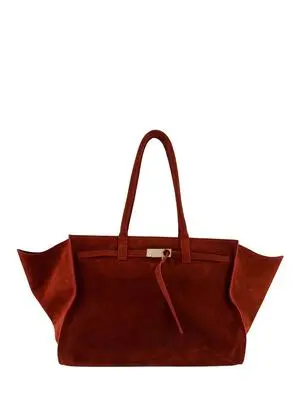 Benedetta Bruzziches Suede Shoulder Bag - Red