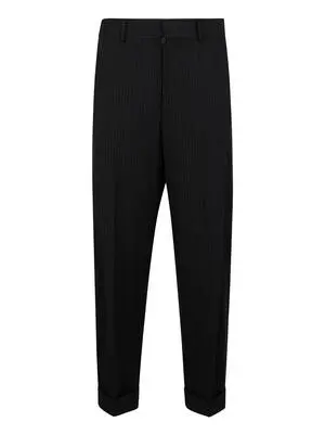 Dsquared2 Pinstriped Wide Leg Pleated Trousers - Fantasy