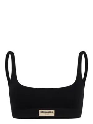 Dsquared2 Dsquared2 Modal Jersey Bralette Black