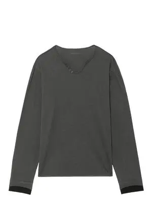Zadig&Voltaire Monastir Henley T-shirt - Carbone