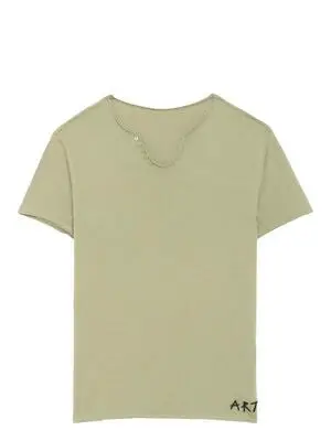 Zadig&Voltaire Monastir Henley T-shirt - Tea