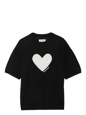 ZADIG&VOLTAIRE Zadig & Voltaire "Idaz" Cashmere Sweater With Heart Motif