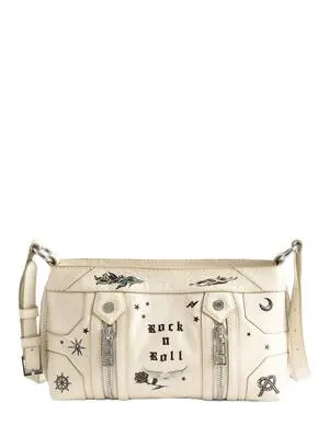 ZADIG&VOLTAIRE Zadig & Voltaire "Sunny Mood Tattoo" Patent Leather Shoulder Bag