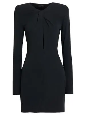 ANINE BING Amaya Cutout Stretch-jersey Mini Dress - Black