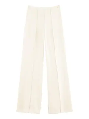 Arakii Ruffled Straight-leg Suit Pants - Off-white