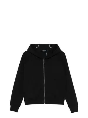 Max Mara Zip-up Cotton Hoodie - Black
