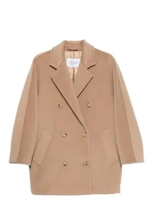 Max Mara Wool And Cashmere Short Coat - Beige