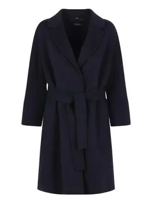 Max Mara Wool Midi Coat - Blue